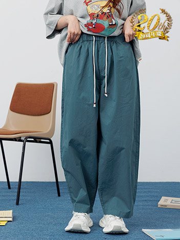 素面百搭款水洗棉休閒褲/6色 - STARKIKI,舒適寬褲,經典丹寧,簡約時尚,休閒女裝,獨家設計,品牌設計,平價流行服飾